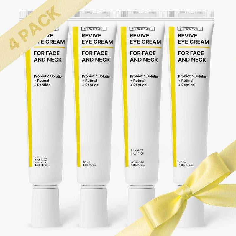 Revive Eye Cream For Face And Neck (40mL) / Probiotic Solution, Retinal, Peptide / Wrinkles ...