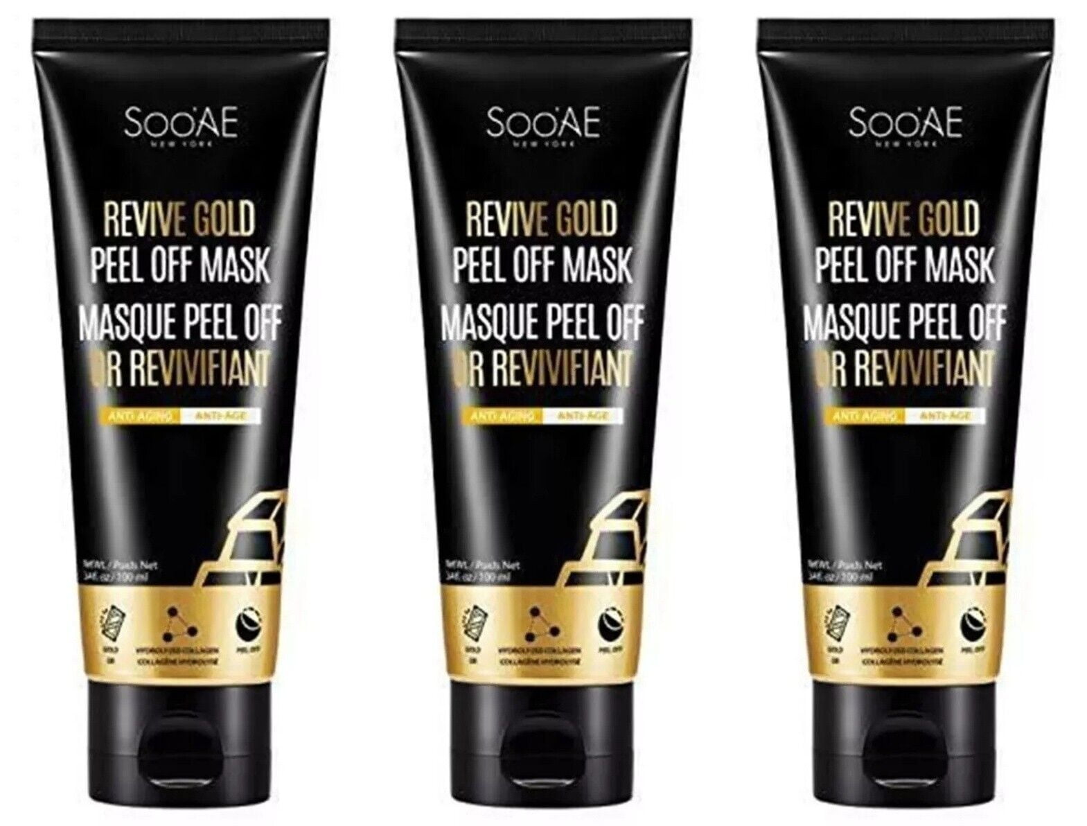Revive Gold Peel Off Mask, Anti aging Face Peeling masks with 24K Gold ...