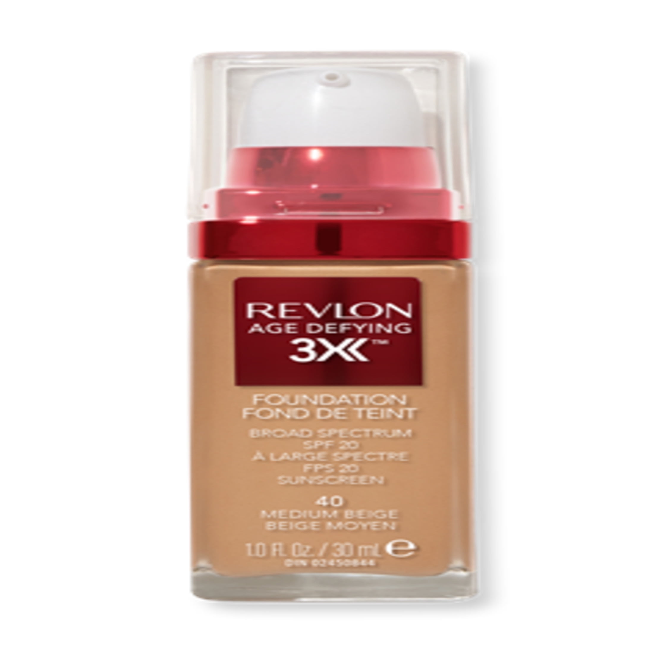 Revlon Age Defying 3X Foundation, Anti-Hydration Serum, SPF 20, Skin ...