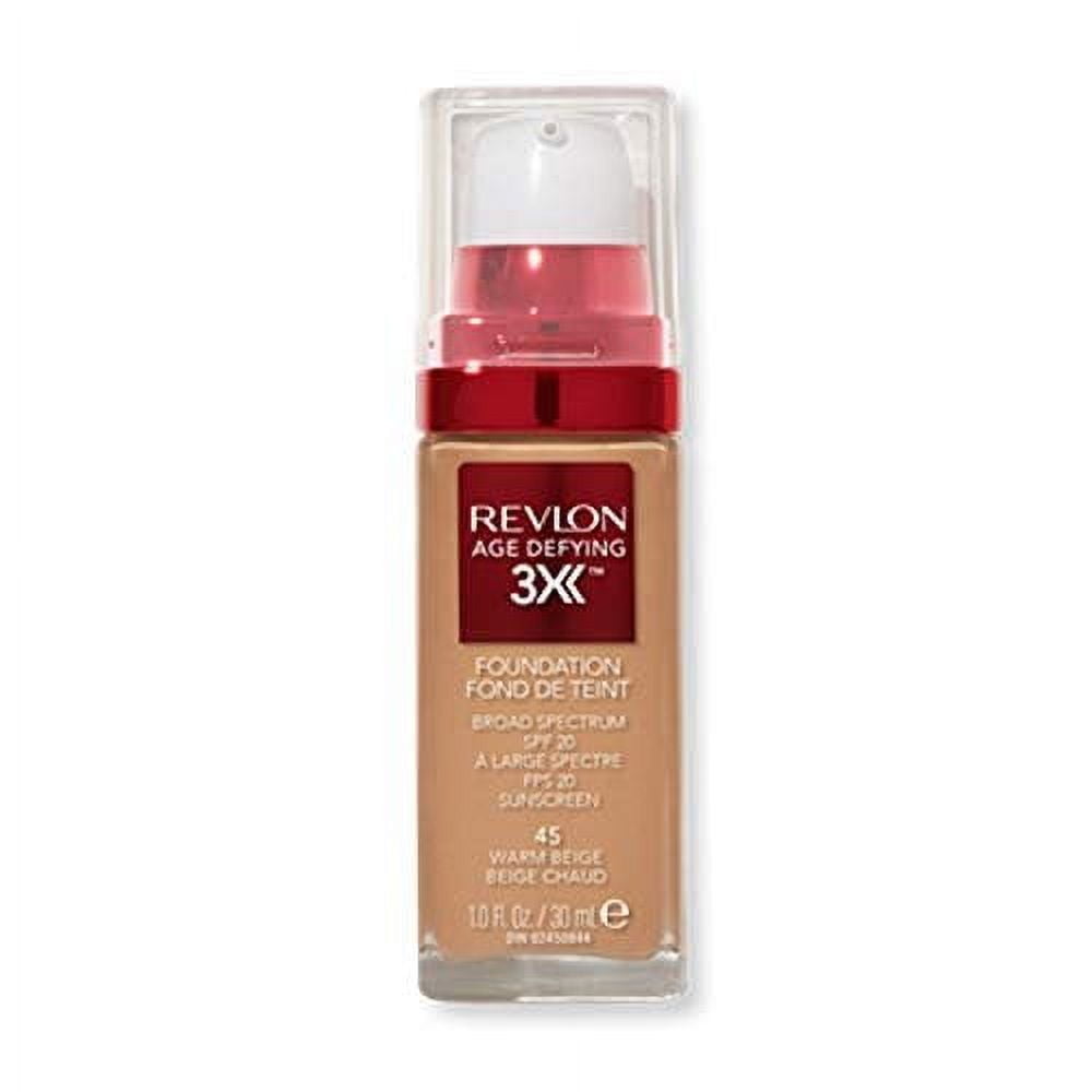Revlon Age Defying 3X Makeup Foundation, Firming, Lifting and Anti ...