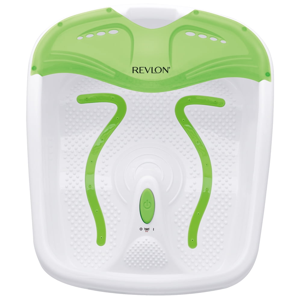 Revlon Bubbling Toe Touch Foot Spa, Green/White - Walmart.com