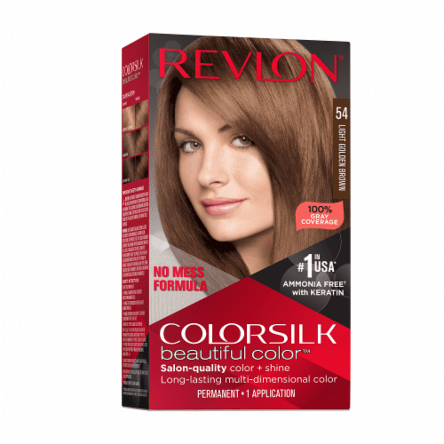 Revlon ColorSilk Beautiful Color Permanent Hair Color Shade 054 Light ...