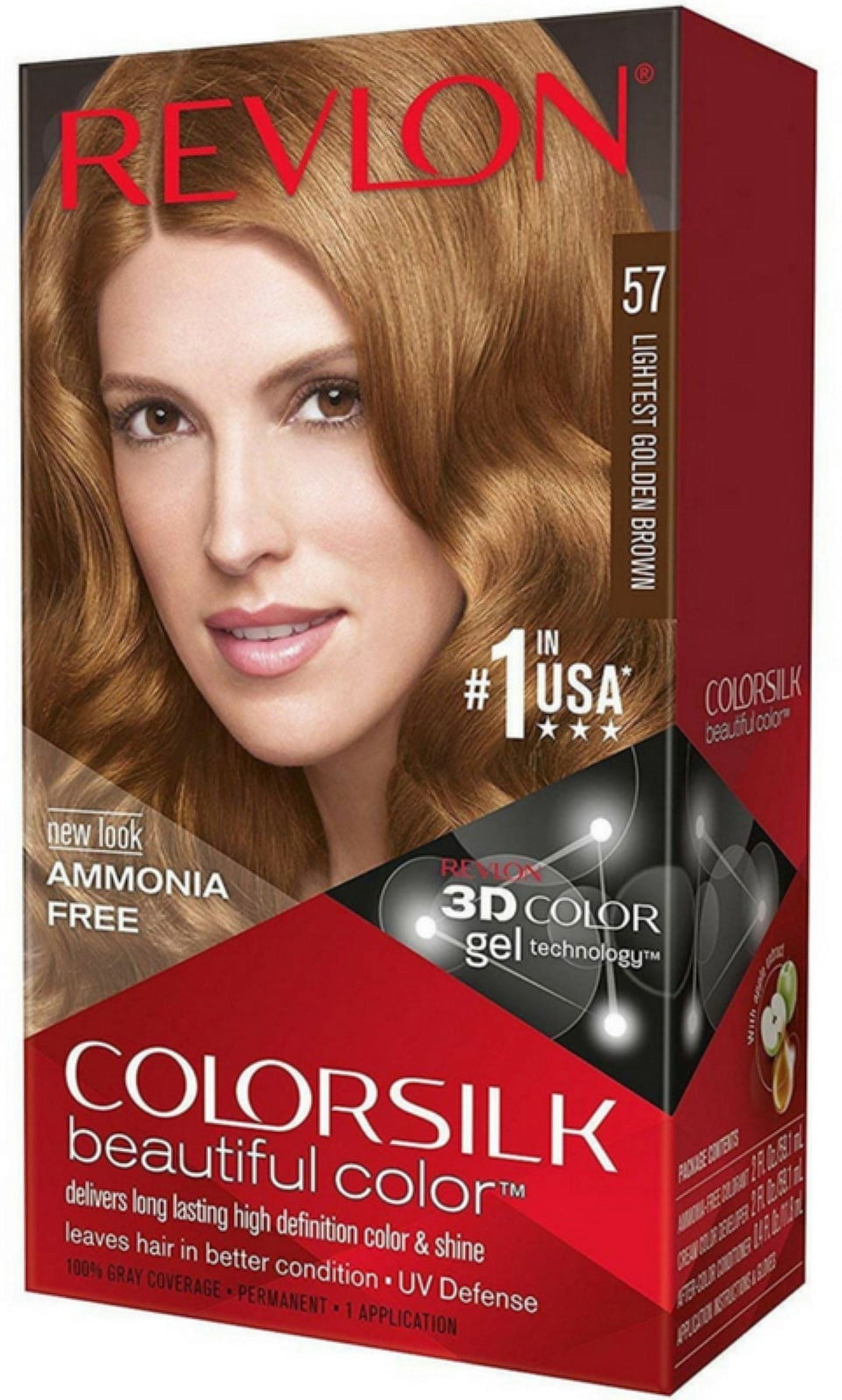Revlon ColorSilk Beautiful Ammonia-Free Permanent Hair Color Kit ...