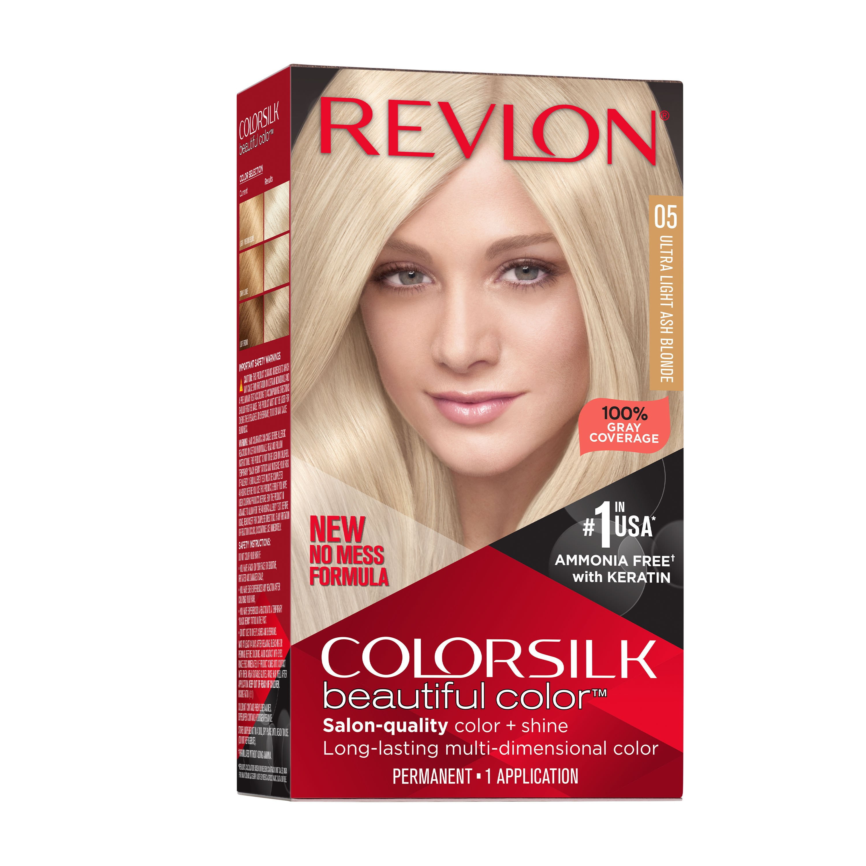 Revlon ColorSilk Hair Color - 05 Ultra Light Ash Blonde - Each ...