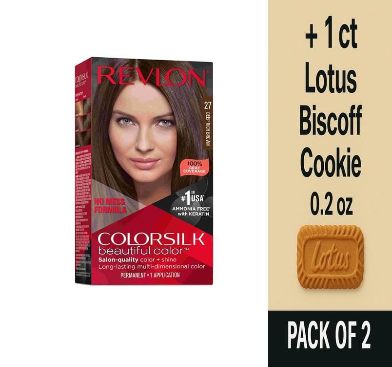 Revlon ColorSilk Hair Color - 27 Deep Rich Brown - Each - Pack of 2 ...