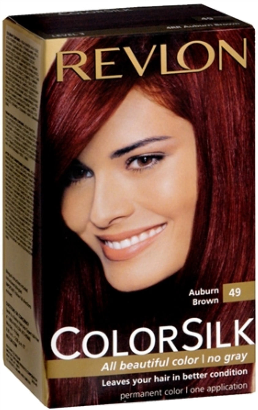 Revlon ColorSilk Hair Color 49 Auburn Brown 1 Each (Pack of 2 ...
