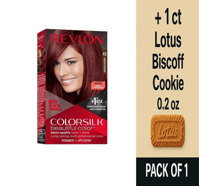 Revlon ColorSilk Hair Color - 49 Auburn Brown - Each - Pack of 1 ...