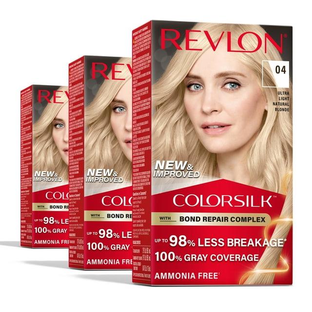 Revlon ColorSilk Permanent Hair Color, Bond Repair Complex, 04 Ultra ...
