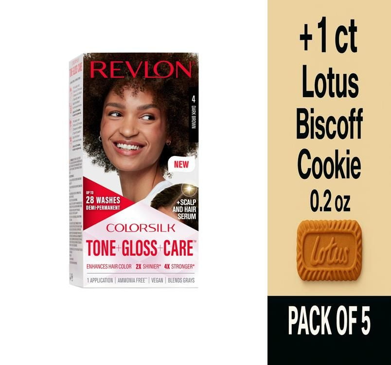 Revlon ColorSilk Tone + Gloss + Care Demi-Permanent Hair Color Shade 4 ...