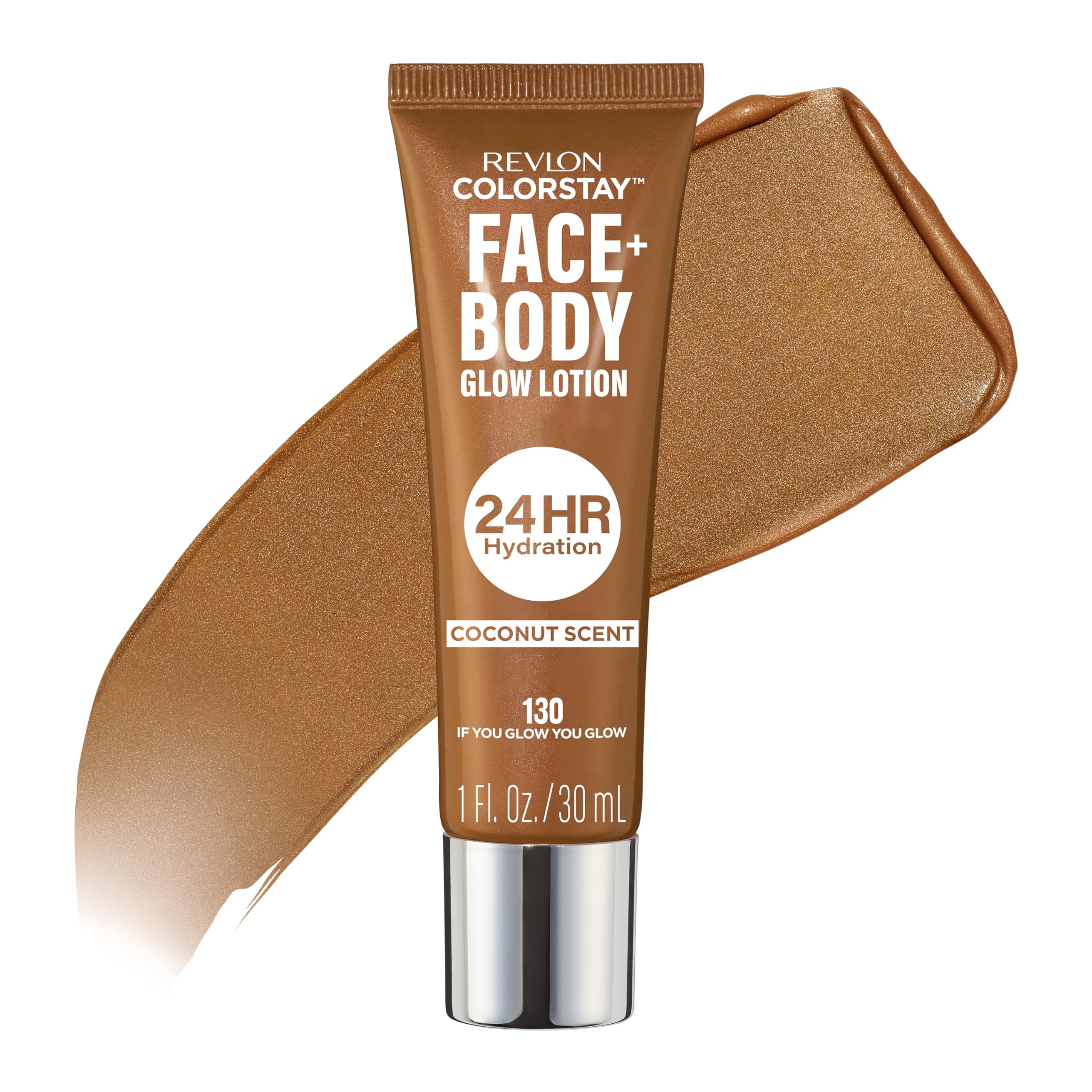 Revlon ColorStay Face & SBF3 Body Glow Lotion, Hydrating Glow ...