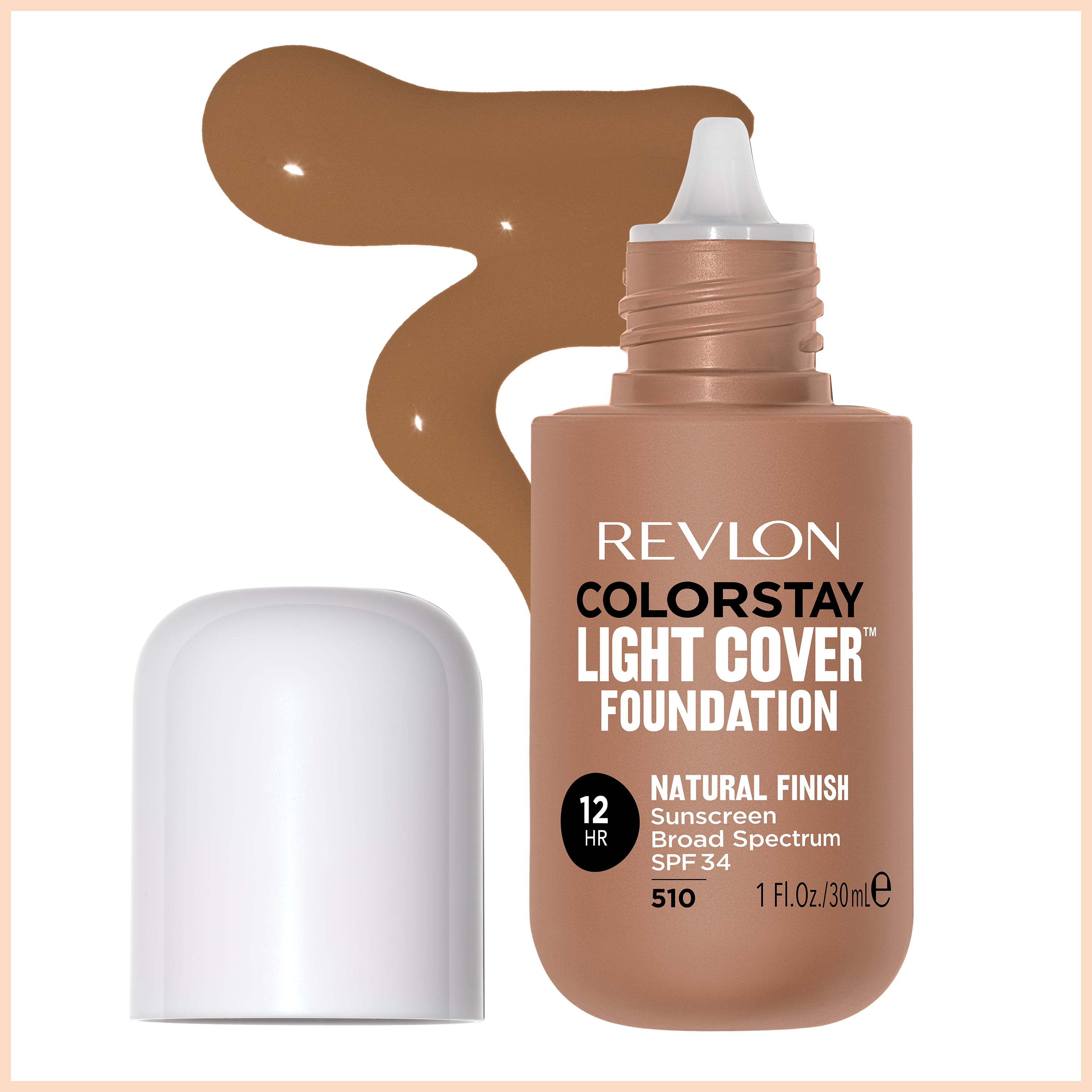 Revlon ColorStay Light Cover Liquid Foundation, 510 Cappuccino, 1 fl ...