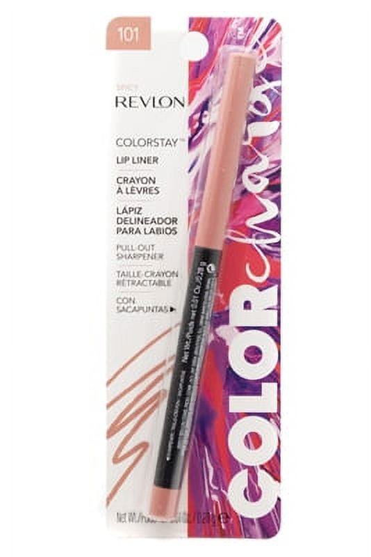 Revlon ColorStay Lip Liner with Pull Out Sharpener, 101 Spicy .01oz ...