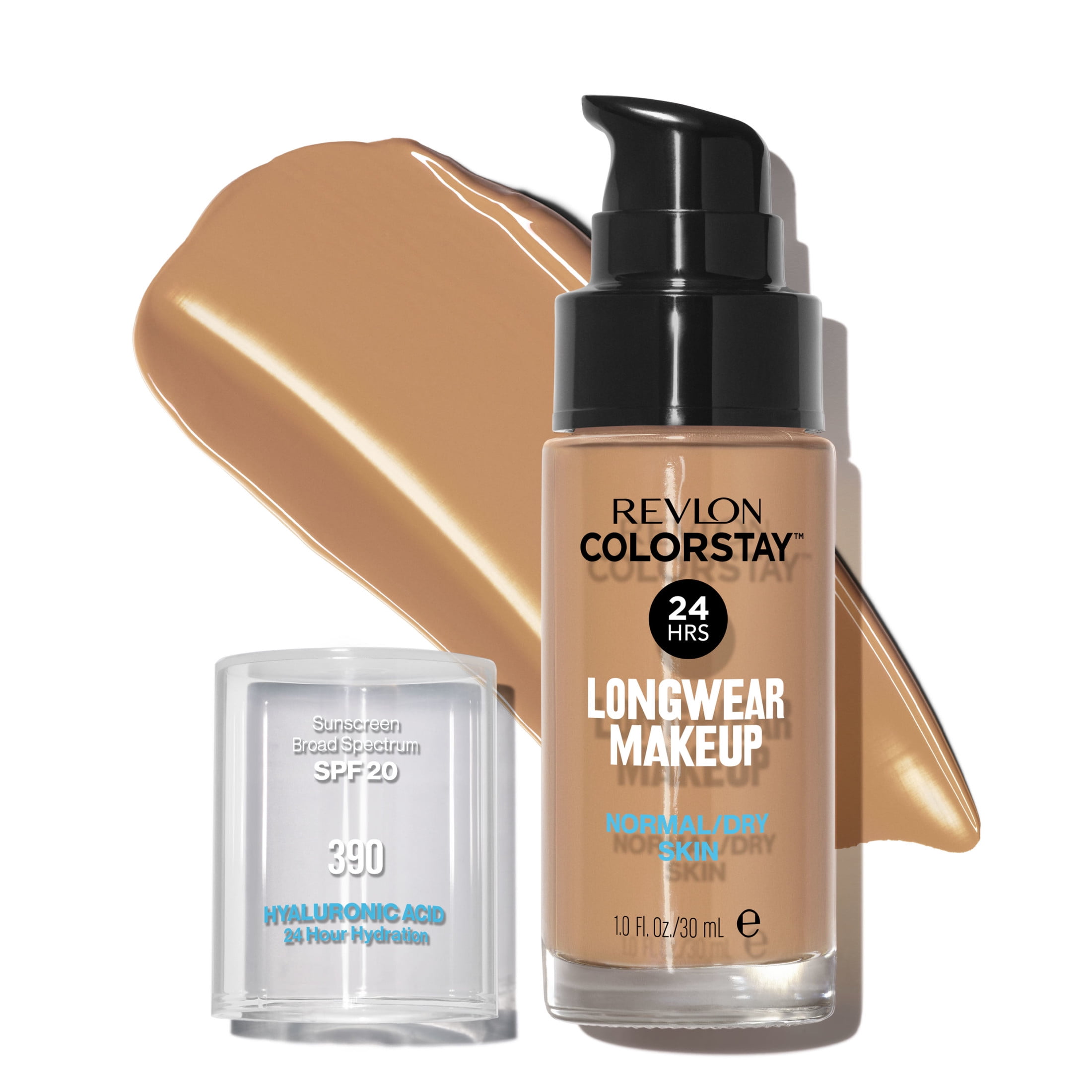 Revlon ColorStay Liquid Foundation Makeup, Normal/Dry Skin, SPF 20, 390 ...