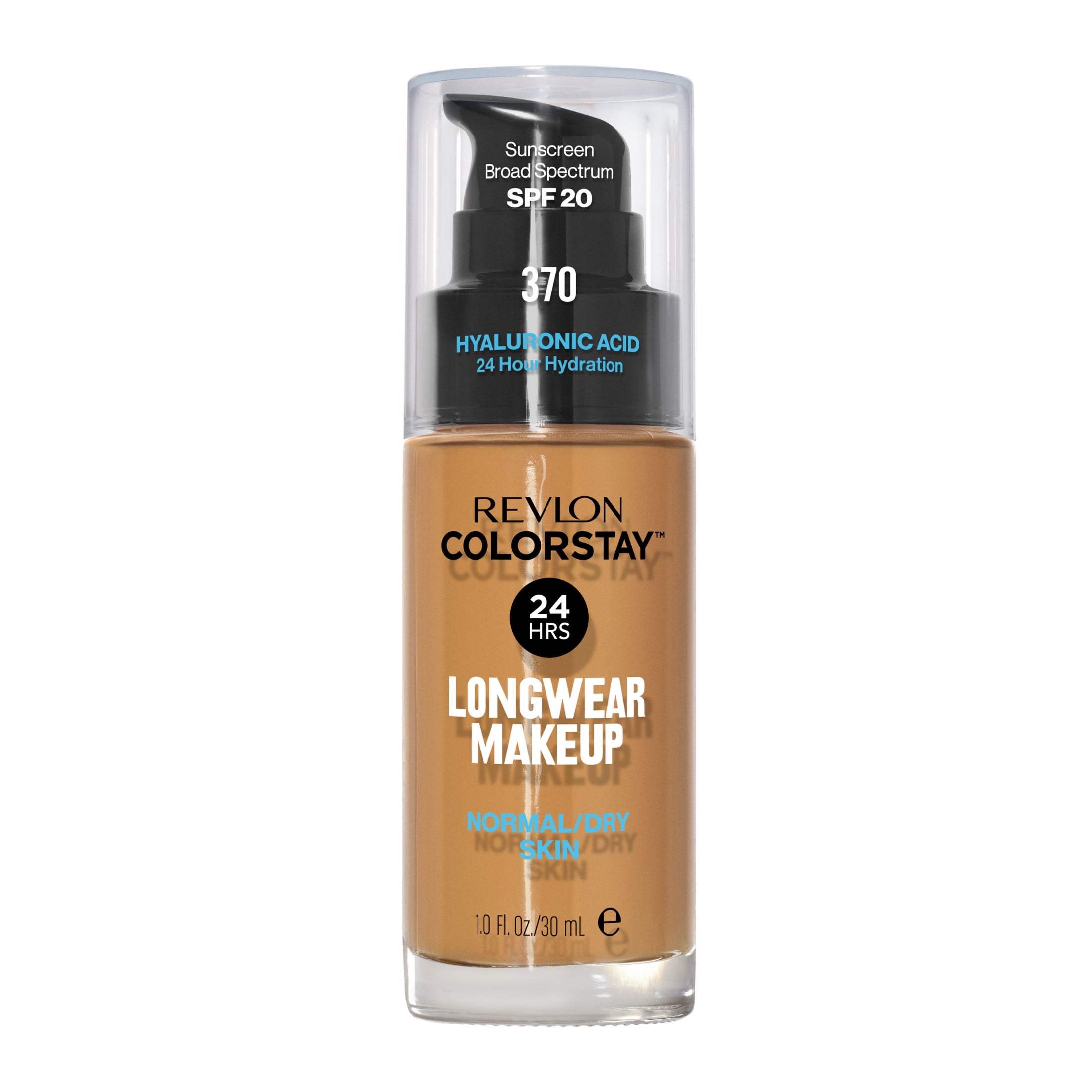 Revlon ColorStay Full Cover Foundation Makeup, SPF 20, 370 Toast ...