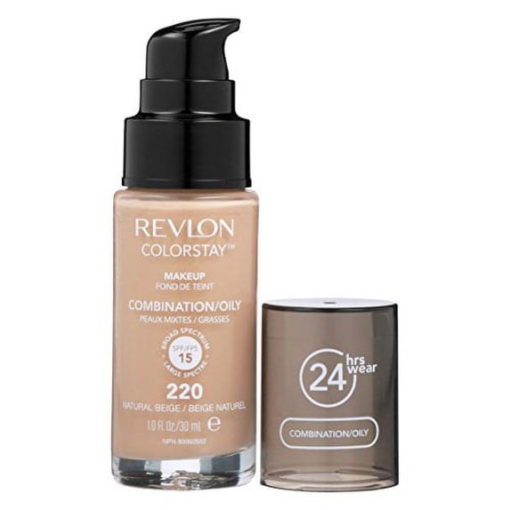 Revlon ColorStay Liquid Makeup for Combination/Oily, Natural Beige ...