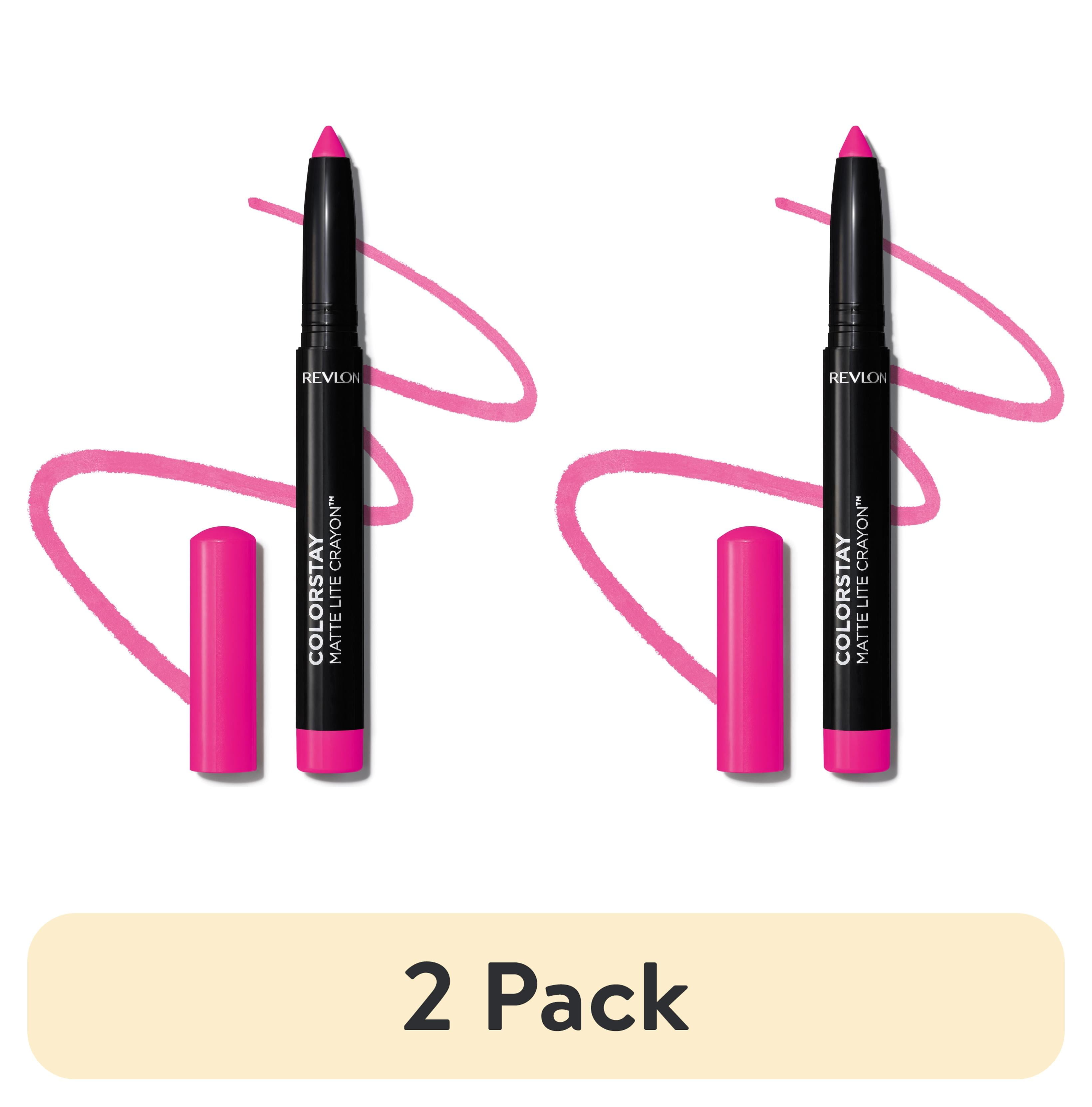 (2 pack) Revlon ColorStay Matte Lite Crayon Lightweight Lipstick, 007 ...