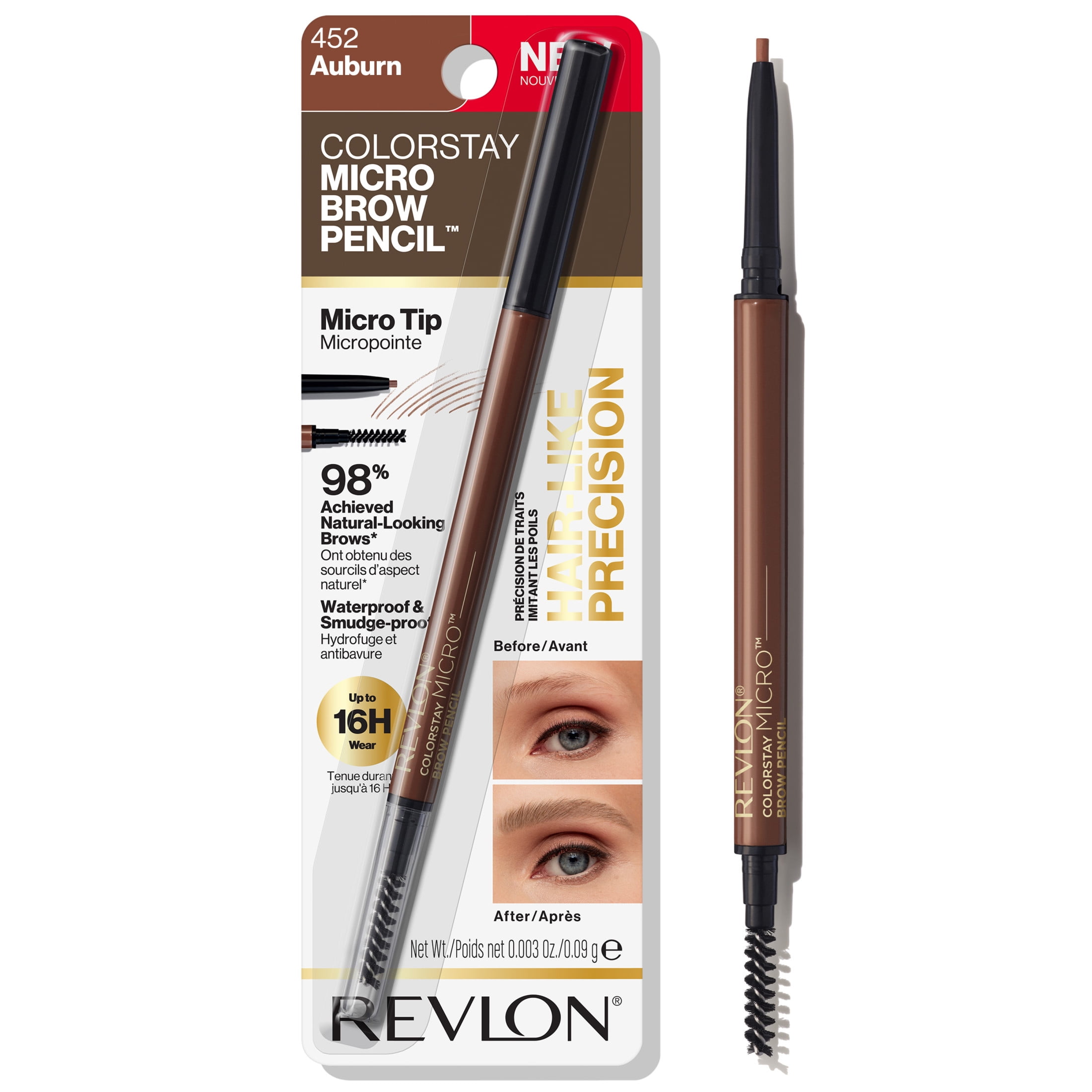 Revlon ColorStay Micro Brow Definer, Waterproof Eye Cosmetics, 452 ...