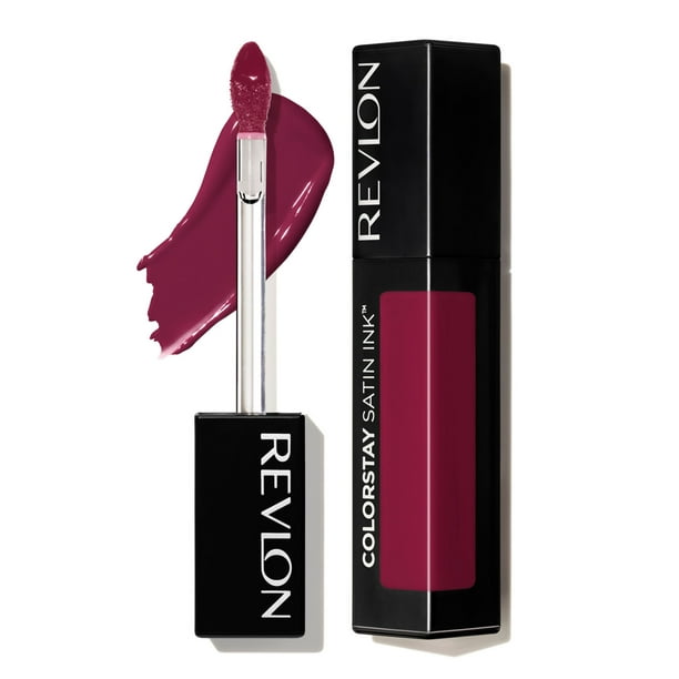 Revlon ColorStay Satin Ink Crown Jewels Long Lasting Lipstick with Vitamin E, 034 Regal Ruby, 0. ...