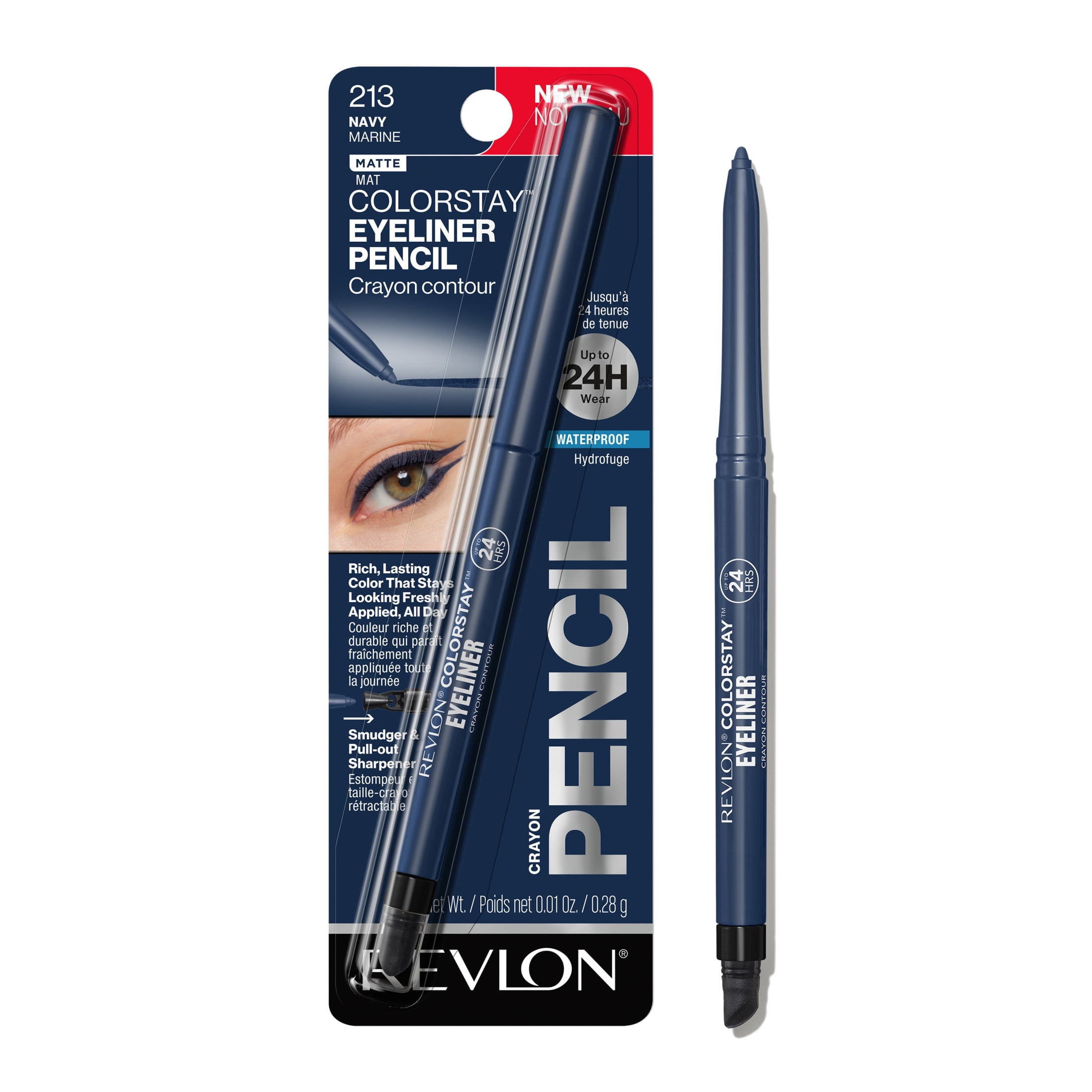 Revlon Waterproof ColorStay Eyeliner Pencil with Built-In Sharpener ...