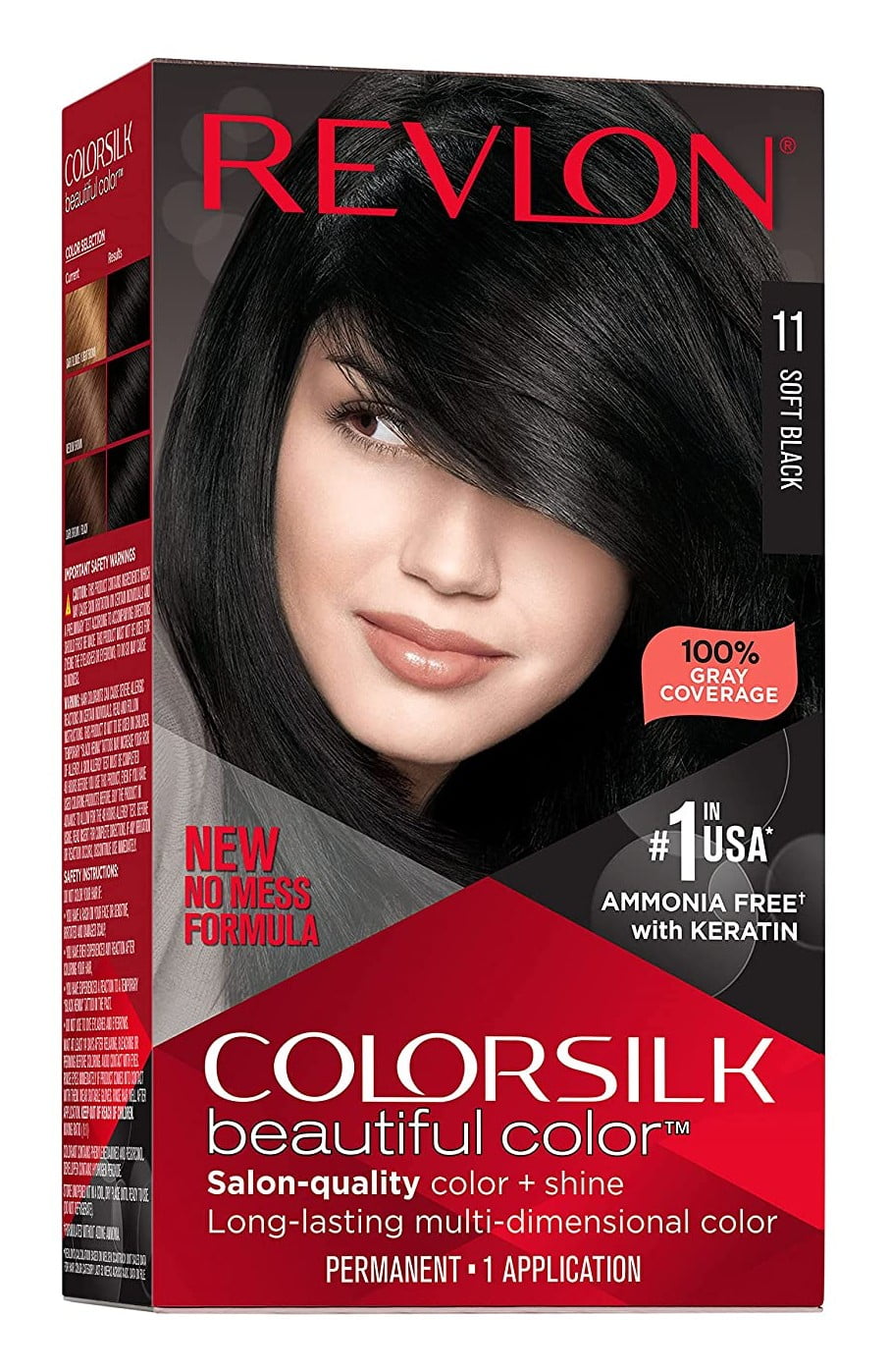 Revlon Colorsilk #11 Soft Black (Pack of 2) - Walmart.com