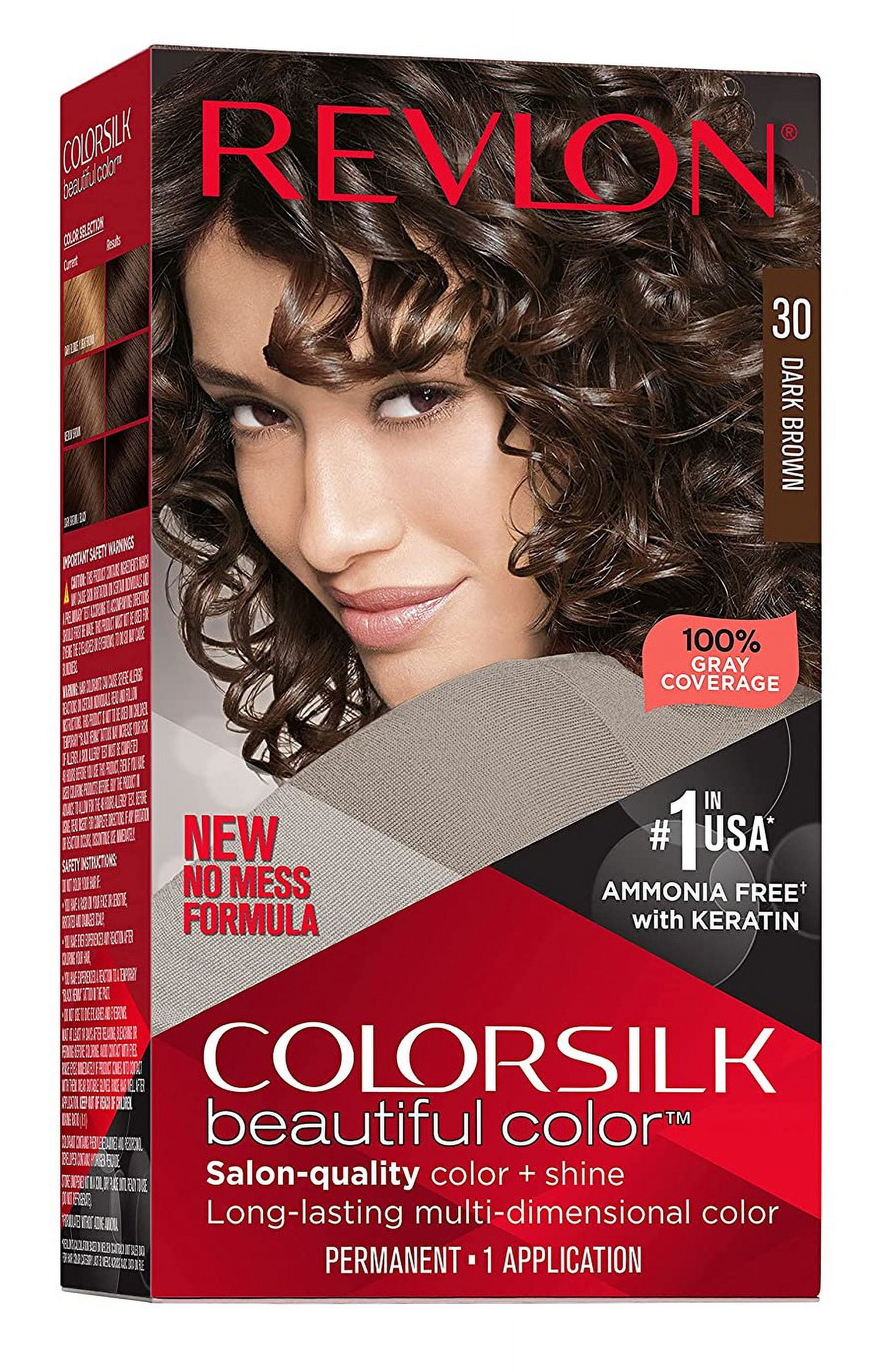 Revlon Colorsilk #30 Dark Brown (Pack of 2) - Walmart.com