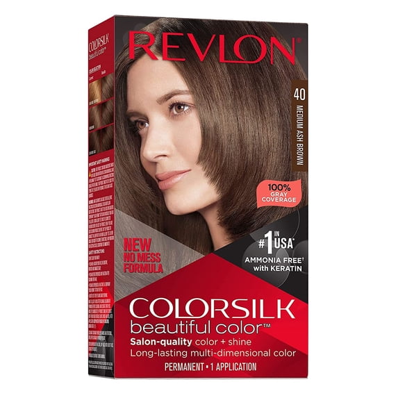 Revlon Colorsilk #40 Medium Ash Brown (Pack of 2) - Walmart.com