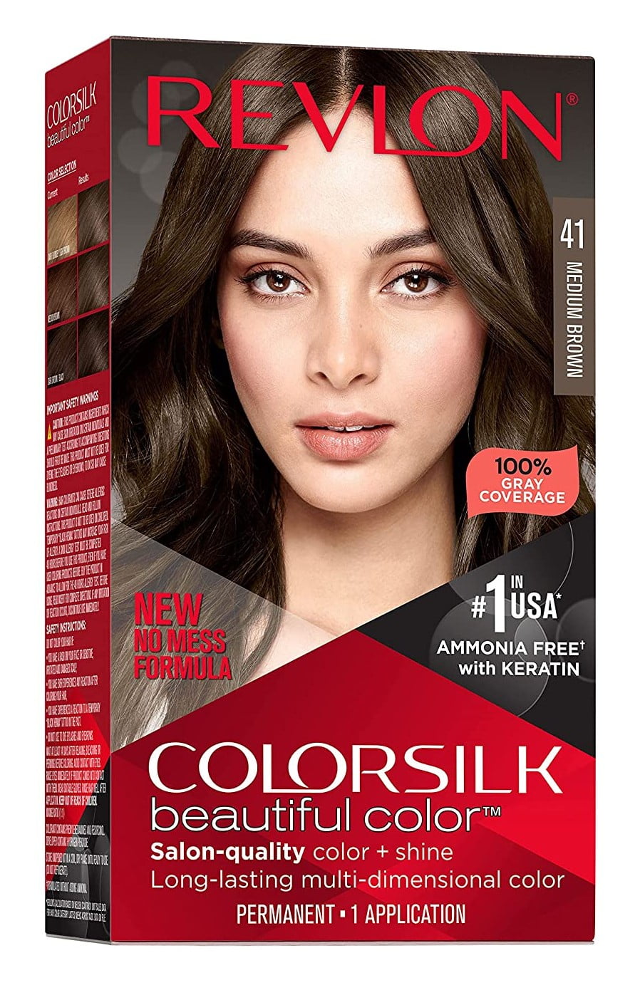 Revlon Colorsilk #41 Medium Brown (Pack of 2) - Walmart.com