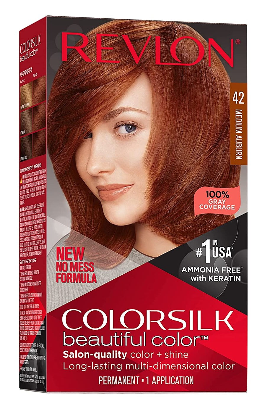 Revlon Colorsilk #42 Medium Auburn (Pack of 3) - Walmart.com