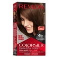 Revlon Colorsilk Medium Rich Brown Hair Dye, Ammonia-Free, 100% Gray ...