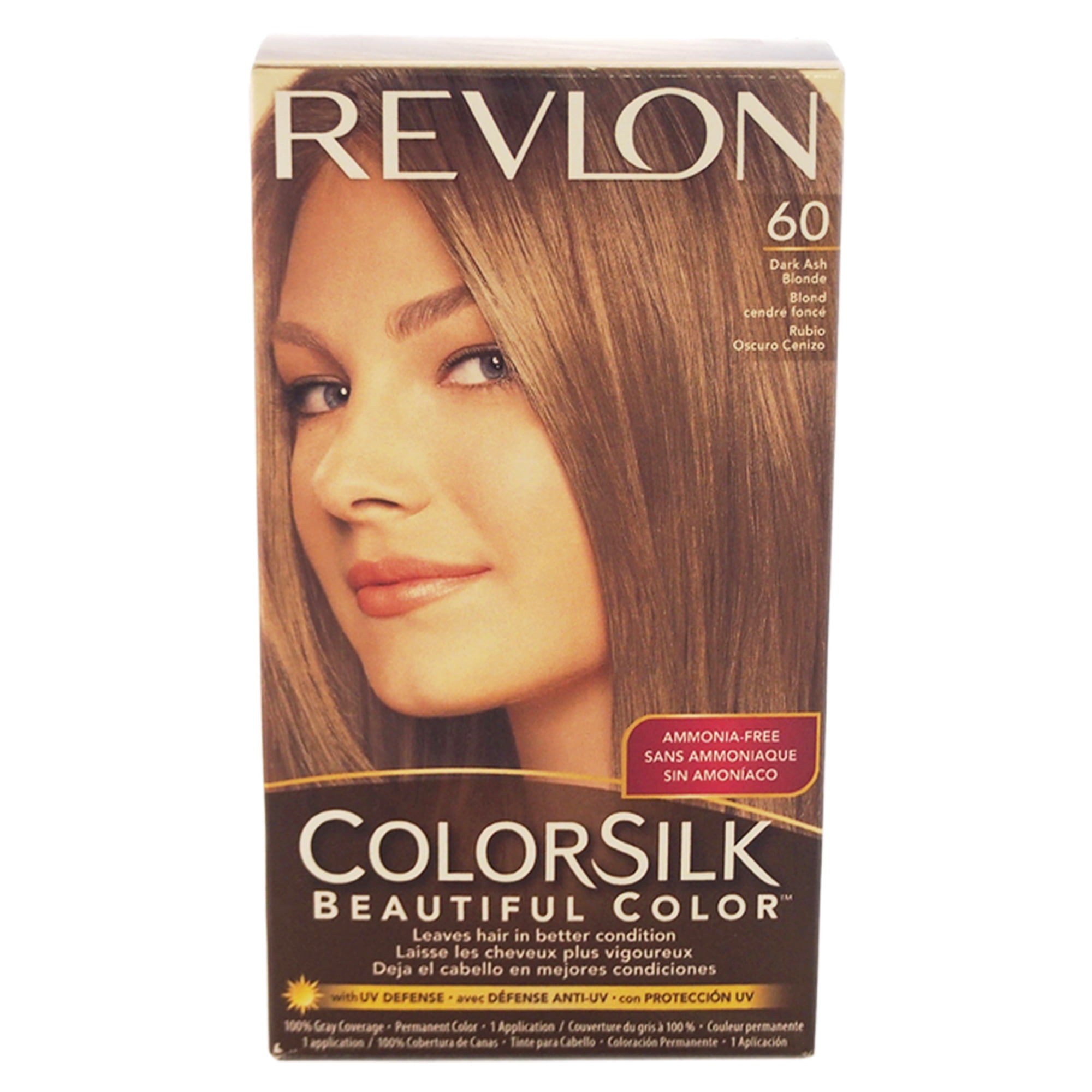 Revlon, Colorsilk Beautiful Color, 60 Dark Ash Blonde, Ammonia-Free ...