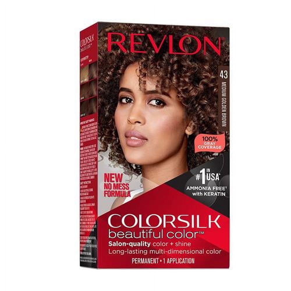 Revlon Colorsilk Beautiful Color Permanent Hair Color, Long-Lasting ...