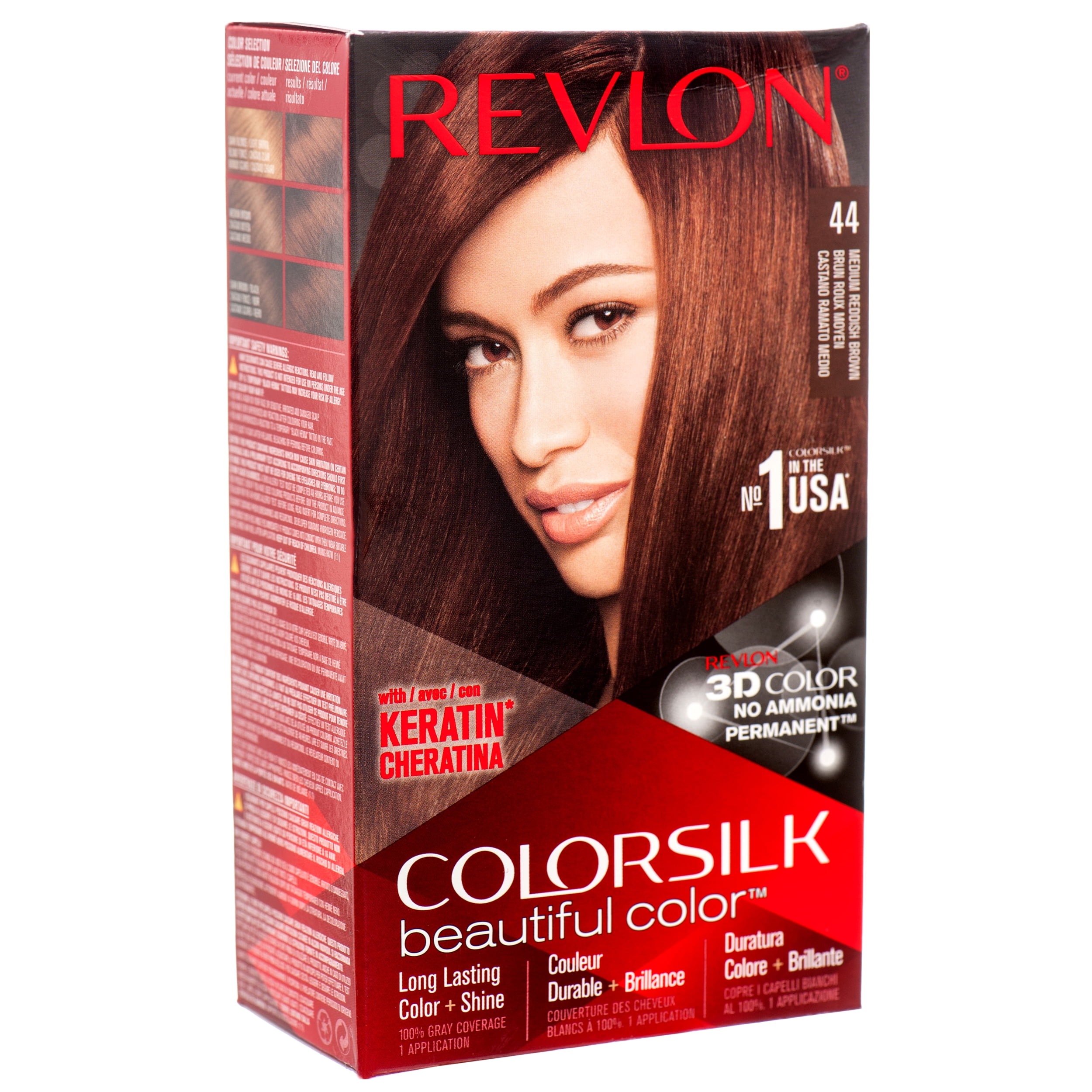 Revlon Colorsilk Beautiful Permanent Long Lasting Color Hair Dye with ...