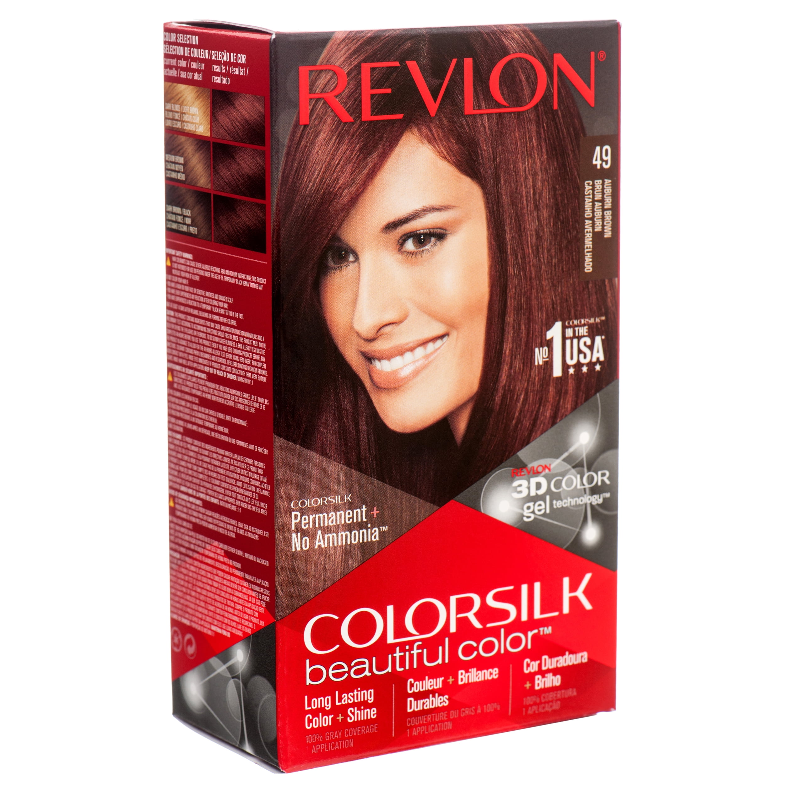 Revlon Colorsilk Beautiful Permanent Long Lasting Color Hair Dye with ...