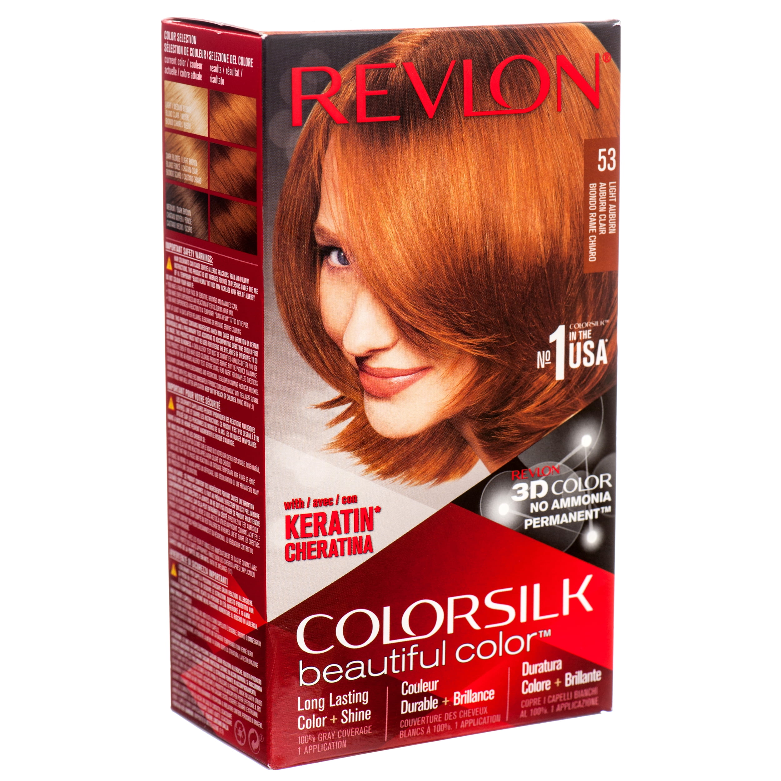 Revlon Colorsilk Beautiful Permanent Long Lasting Color Hair Dye with ...