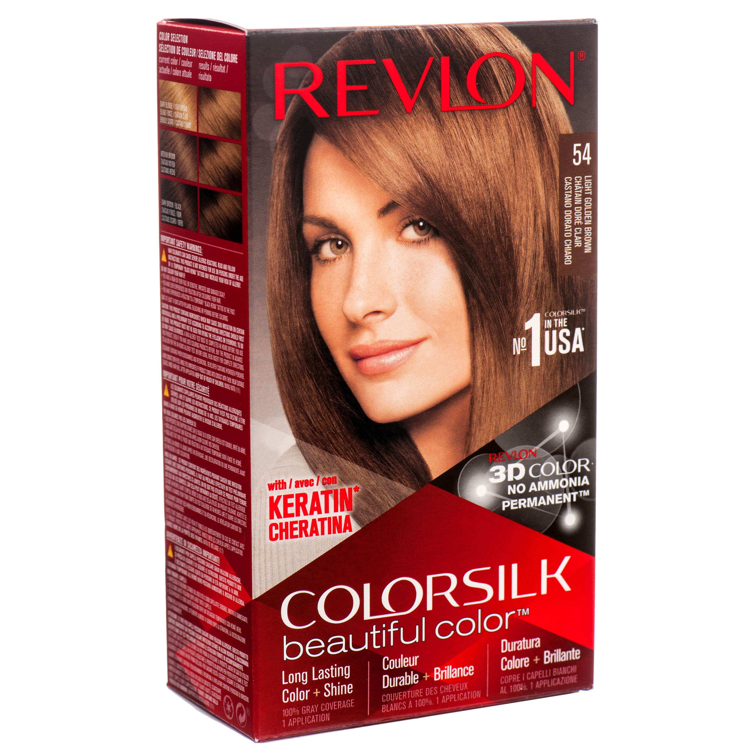 Revlon Colorsilk Beautiful Permanent Long Lasting Color Hair Dye with ...