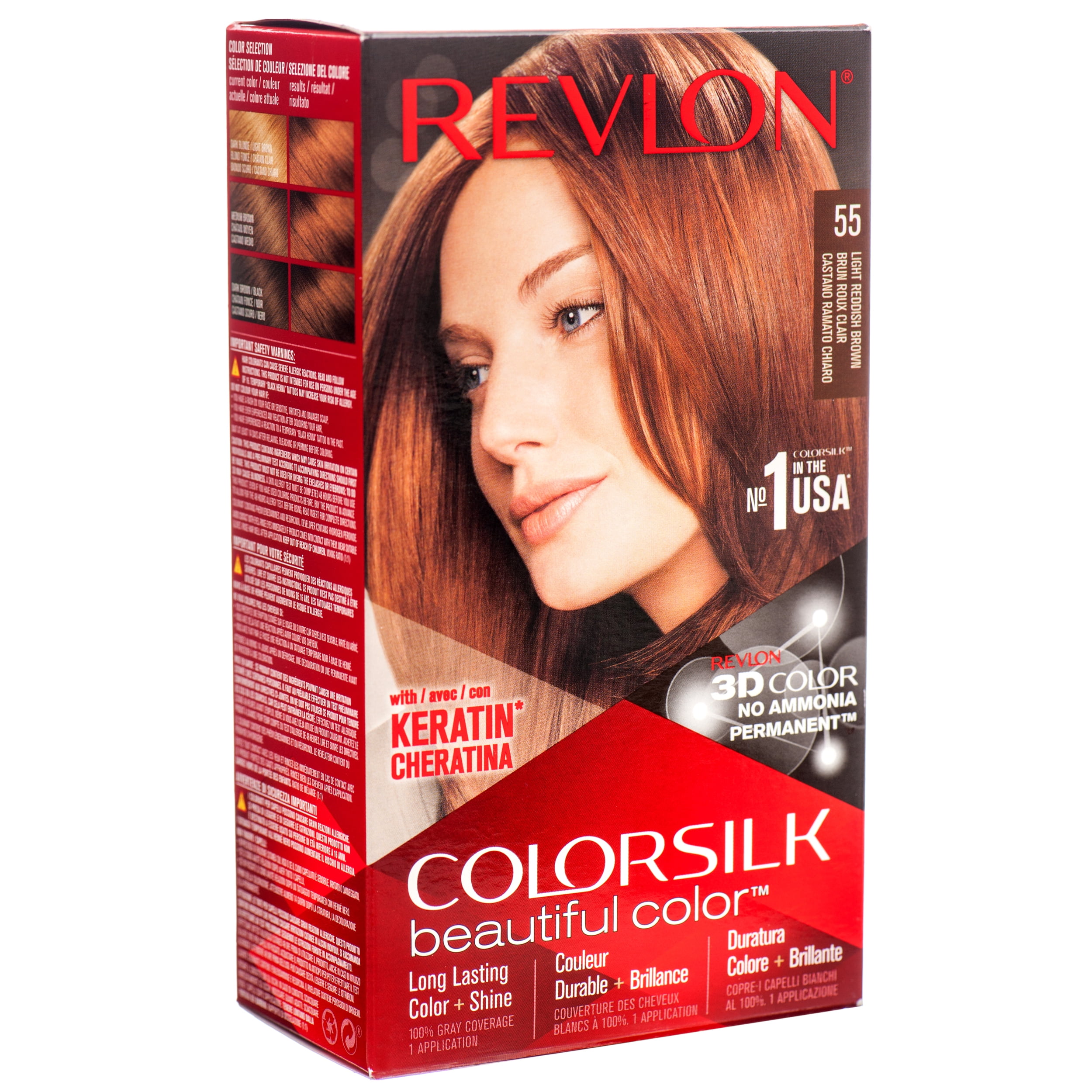 Revlon Colorsilk Beautiful Permanent Long Lasting Color Hair Dye with ...