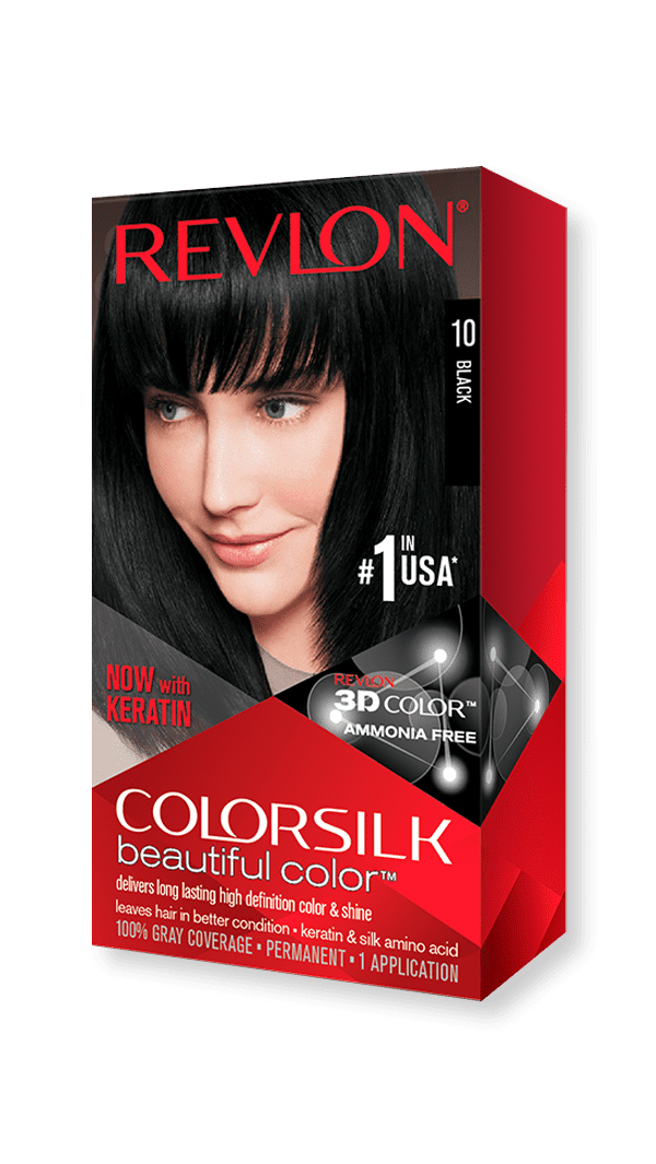 Revlon Colorsilk Permanent Hair Color, Ammonia-Free Coloring, No Mess ...