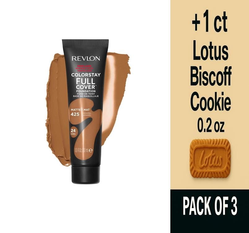 Revlon Colorstay Full Coverage Foundation - Caramel - 1 oz - Pack of 3 ...
