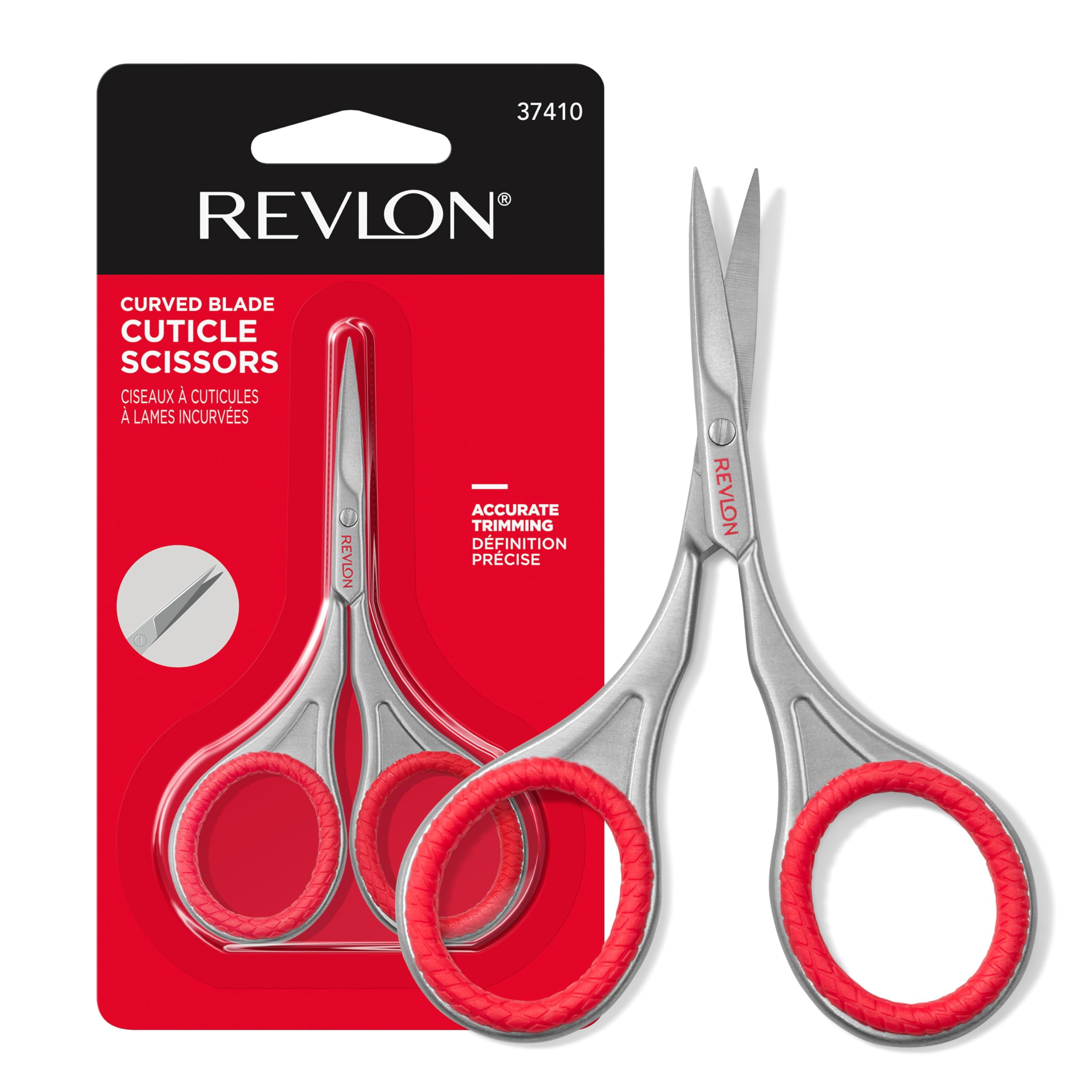 Revlon Cuticle Scissors, Manicure Tool for Safe Nail Care, Hangnail ...