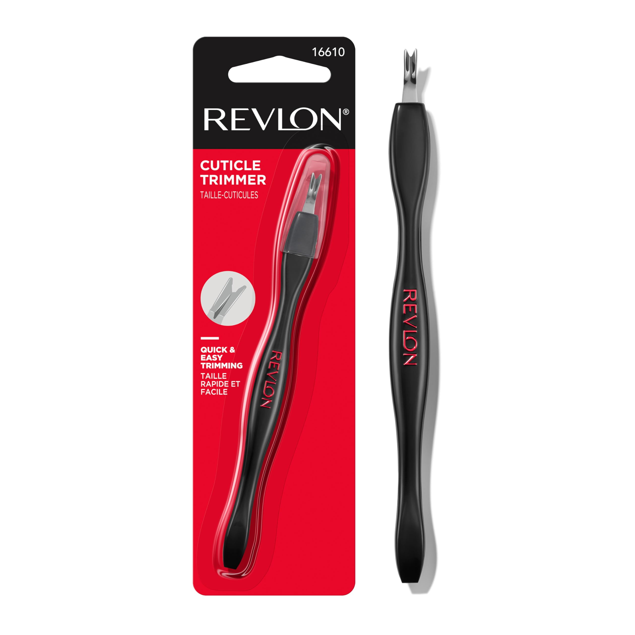 Revlon Cuticle Trimmer With Cap, V-Tip Blade, Nail Care and Cuticle ...