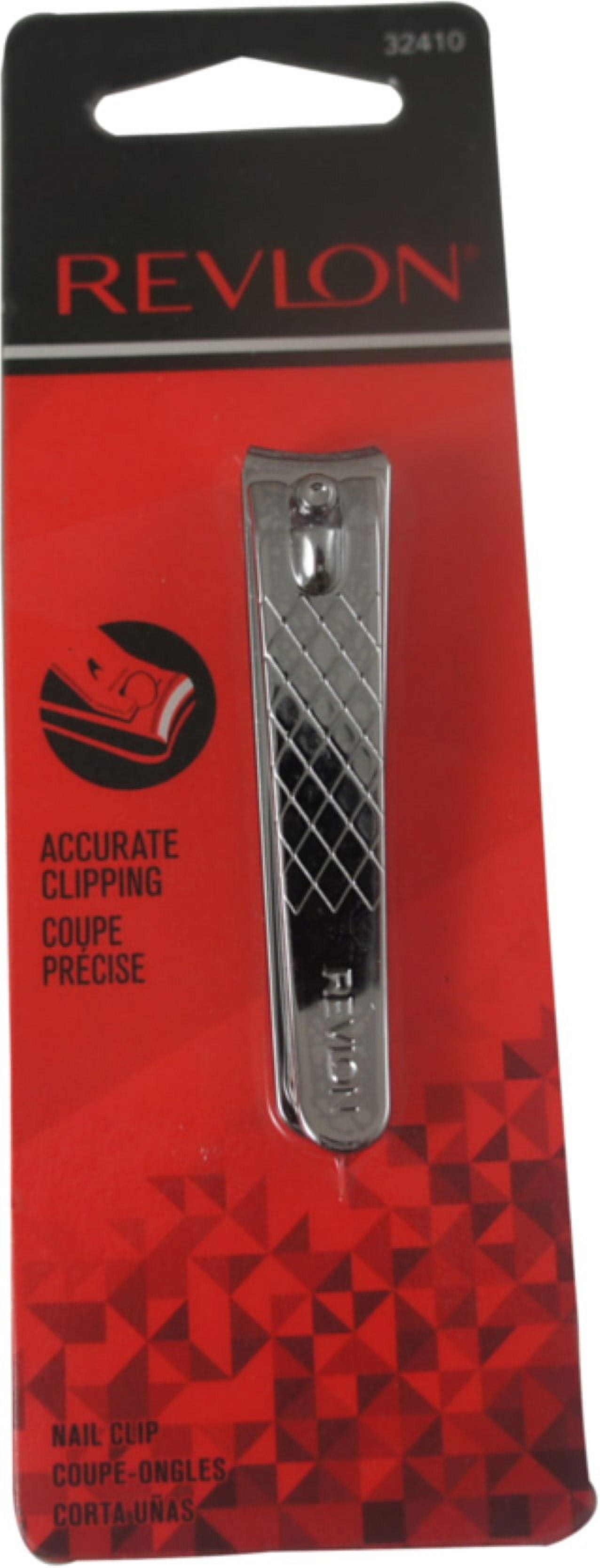 Revlon Nail Clippers, Deluxe Large Size with Precision Contoured Blades ...