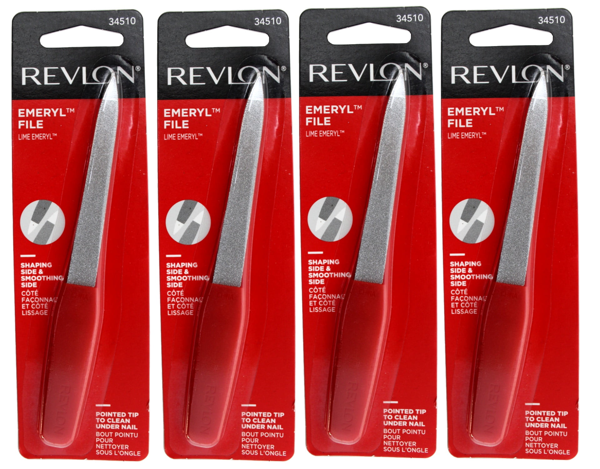 Revlon Emeryl File, Metal Nail File with Easy Grip Handle and Double ...