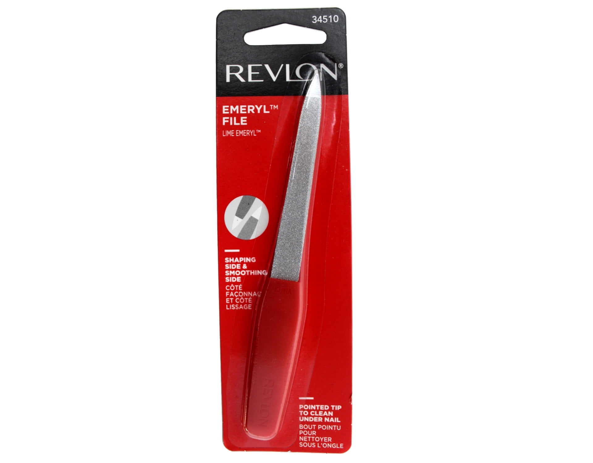 Revlon Emeryl File, Metal Nail File with Easy Grip Handle and Double ...