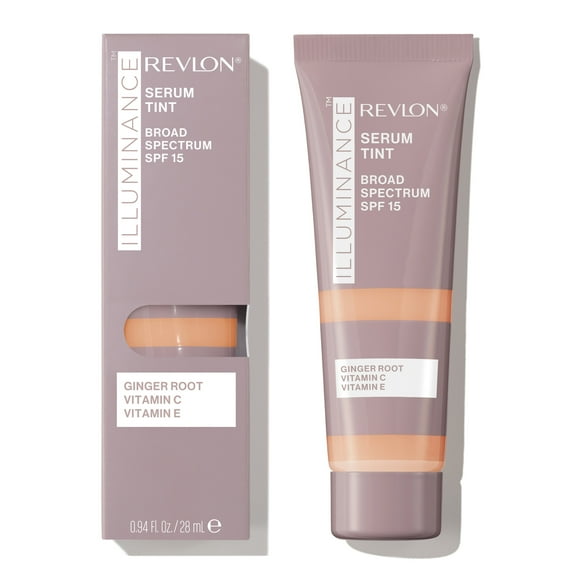 Revlon Illuminance Serum Tint, Liquid Foundation, Light Buildable Coverage, Light Tan, 0.94 fl ...