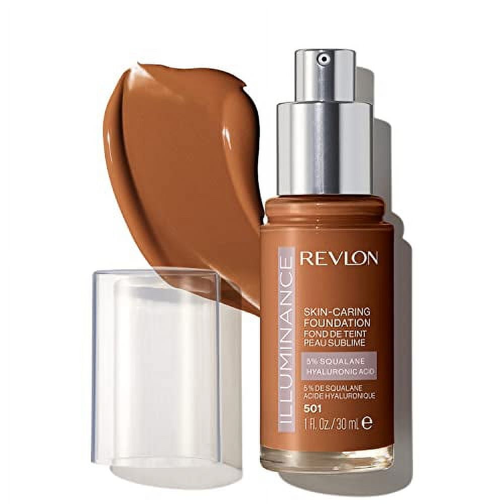 Revlon Illuminance Skin-Caring Liquid Foundation, Hyaluronic Acid ...