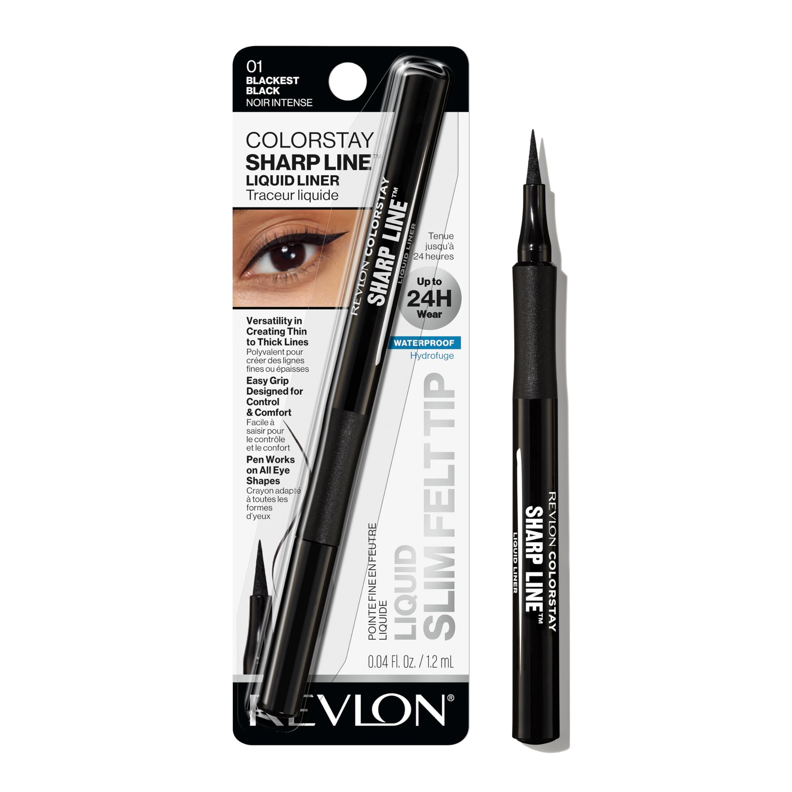 Revlon Liquid Eyeliner Pen, ColorStay Sharp Line Eye Makeup, Waterproof ...