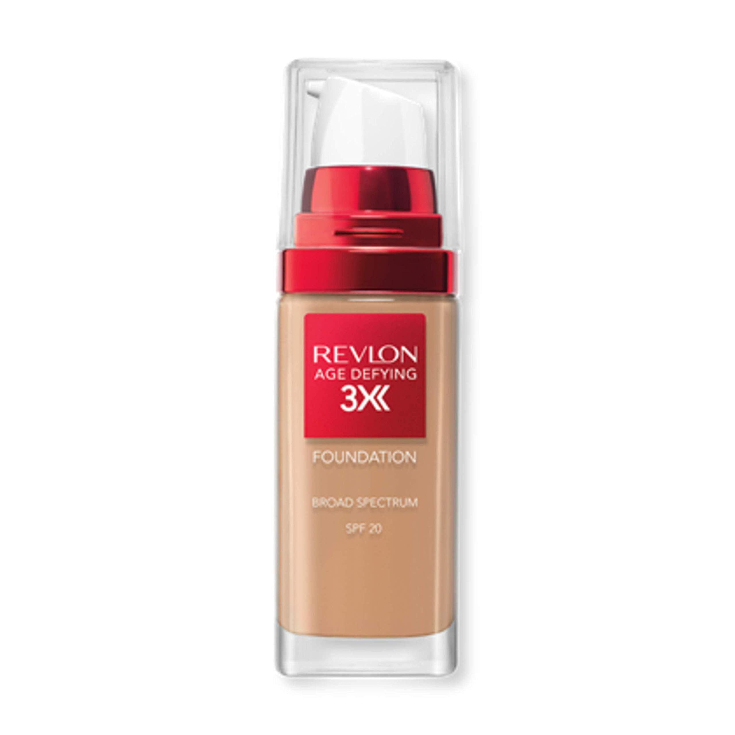 Revlon Liquid Foundation, Age Defying 3Xface Makeup, Anti-Aging And ...