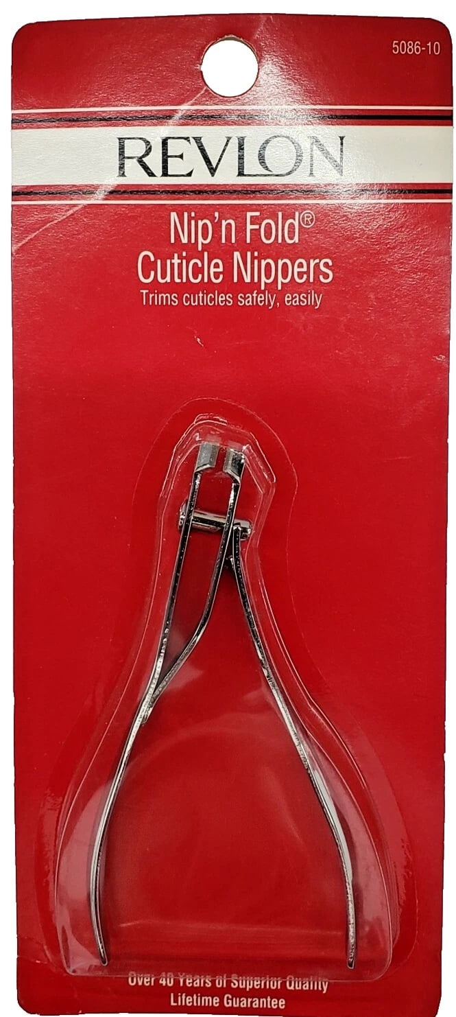 Revlon Nip' n Fold Cuticle Nippers Side Cut Nail Clip 5086-10 - Walmart.com