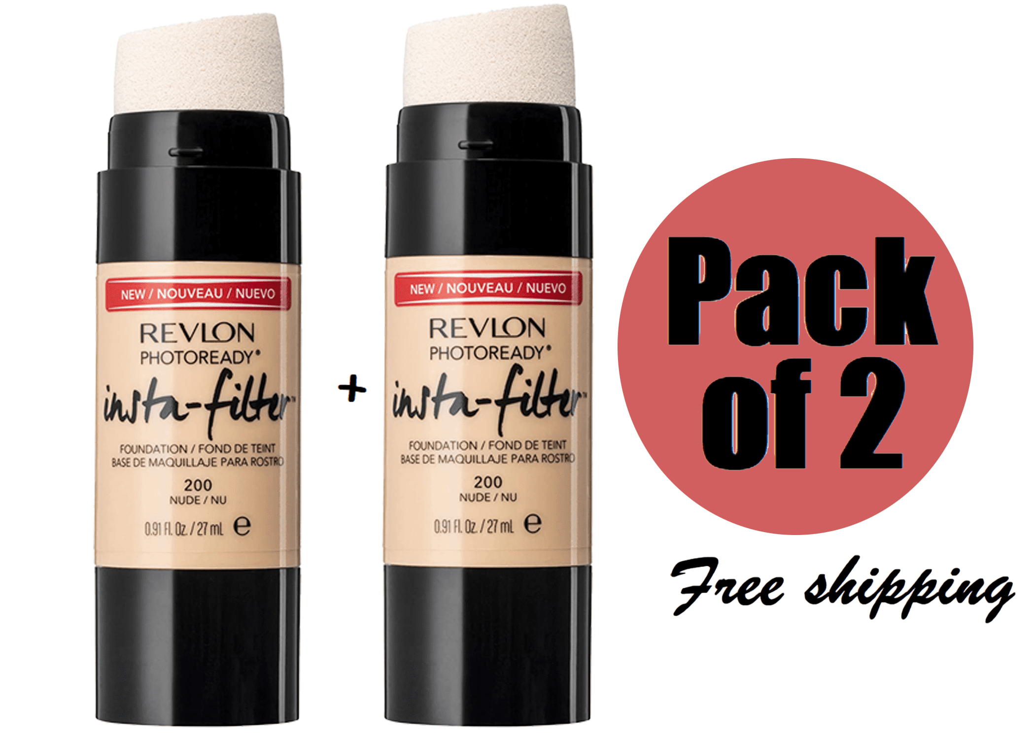 Revlon PhotoReady Insta-Filter Foundation (PACK OF 2) - Walmart.com