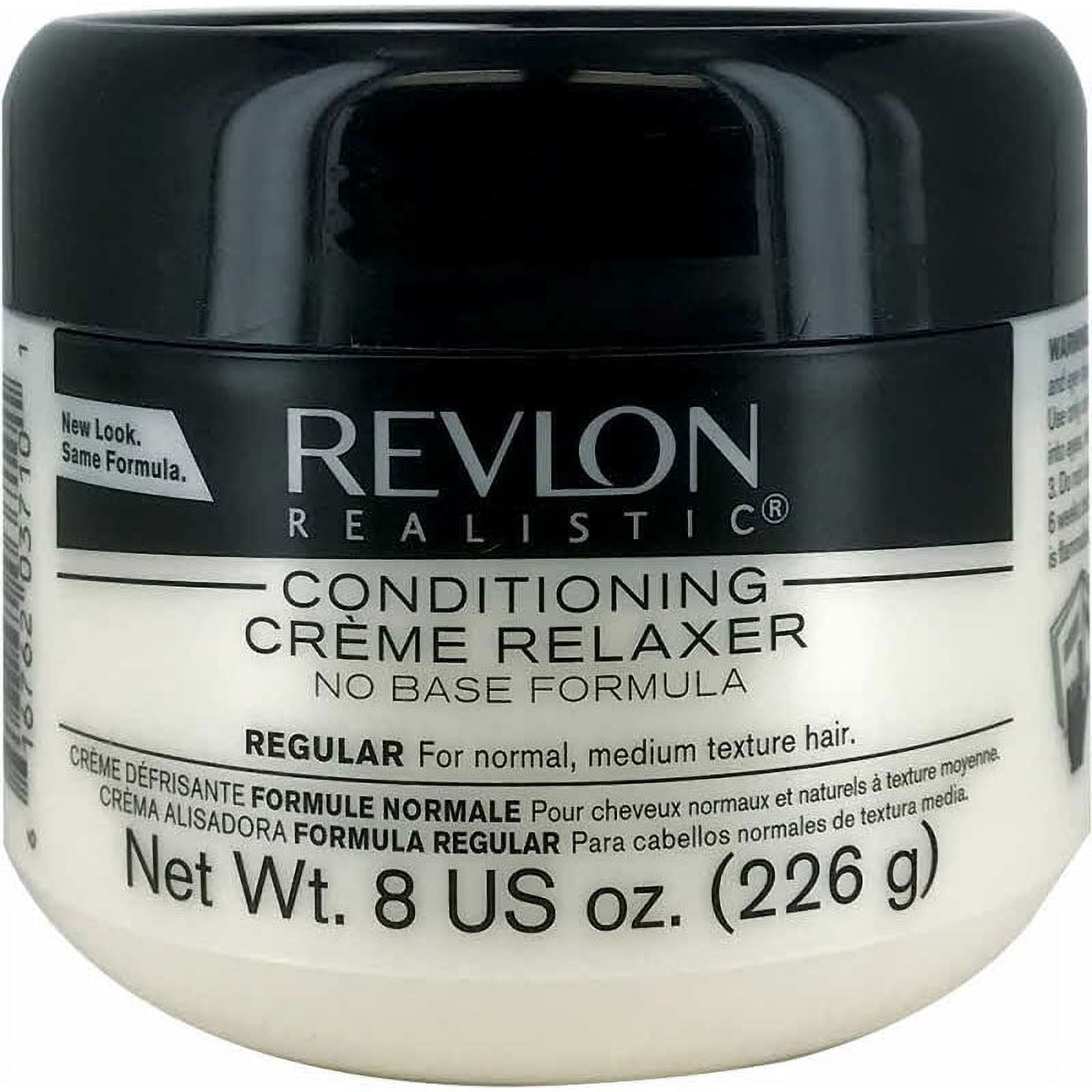 Revlon Realistic Conditioning Creme Relaxer No Base Regular 8 Oz.,Pack ...